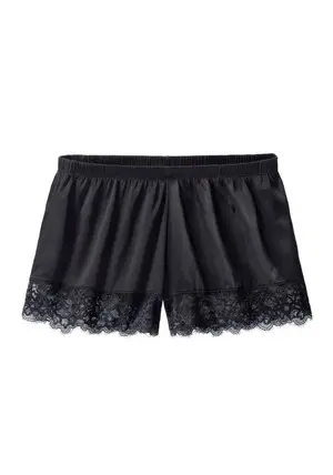 LASCANA Silk Lace Sleep Shorts