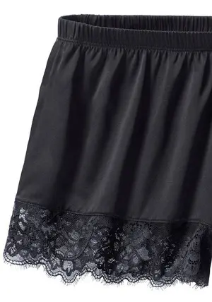 LASCANA Silk Lace Sleep Shorts