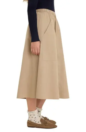 NZ BY NIC AND ZOE Cotton Twill Cargo A-line Skirt