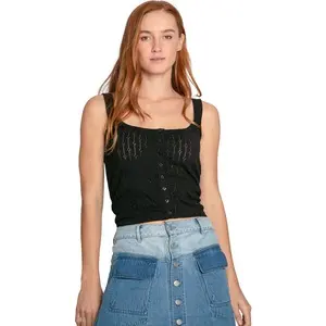 BELLE & BLOOM Cloudlight Cashmere Blend Tank Black