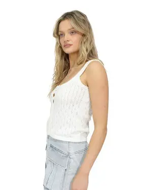 BELLE & BLOOM Cloudlight Cashmere Blend Tank - Natural