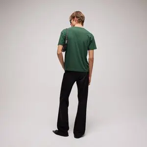 Gucci Cotton Jersey T-shirt With Embroidery - Green