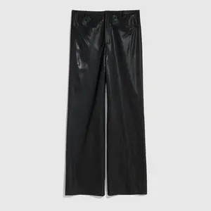 Gucci Light Wool Pants With Chintzed Finish - Black