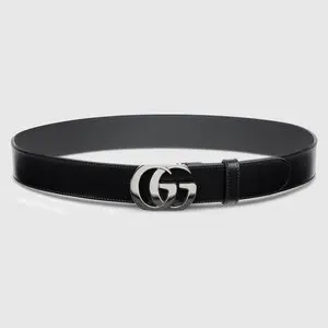 Gucci Silver Tone Belts For Men