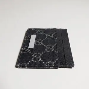 Gucci Card Case With Plaque Fabric