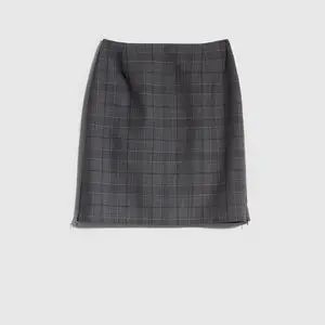 Gucci Checked Fine Wool Mini Skirt - Black