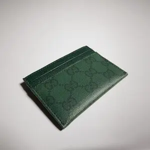 Gucci Essence Classic Card Case Original Gg Fabric
