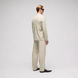 Gucci Lightweight Cotton Nylon Twill Pants With Crest Embroidery