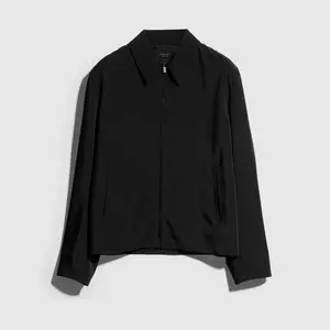 Gucci Stretch Polyester Zip Jacket With Embroidery - Black