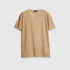 Gucci Printed Cotton T-shirt - Brown