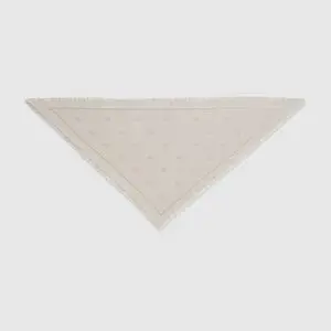 Gucci Double G Silk Wool Shawl - Grey
