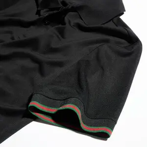 Gucci Silk Jersey Polo Shirt With Web