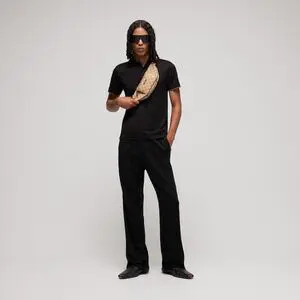 Gucci Silk Jersey Polo Shirt With Web