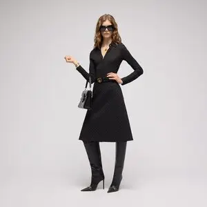 Gucci Gg Cotton Blend Midi Skirt
