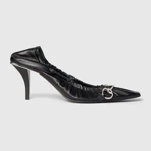 Gucci Vittoria Pump With Elastic Leather - Black