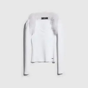 Gucci Rib Viscose Tank Top With Detachable Cardigan