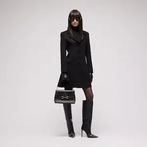 Gucci Horsebit Duomo Medium Top Handle Bag Leather