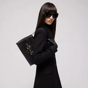 Gucci Horsebit Duomo Medium Top Handle Bag Leather