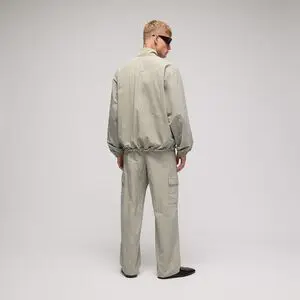 Gucci Froissé Nylon Faille Zip Jacket With Embroidery - Green