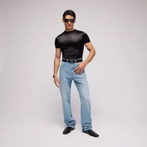 Gucci Bleached Stone Washed Denim Pants