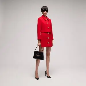 Gucci Crêpe Wool Jacket With Double G Button