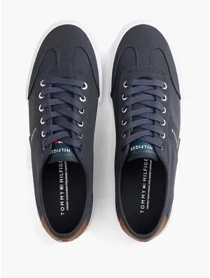 Tommy Hilfiger Canvas Low-top Sneakers With Cushioned Footbed