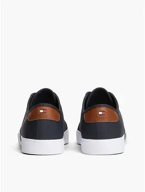 Tommy Hilfiger Canvas Low-top Sneakers With Cushioned Footbed