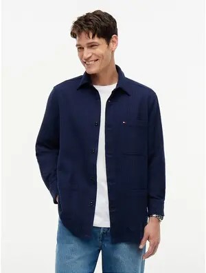 Tommy Hilfiger Relaxed Fit Waffle Weave Overshirt