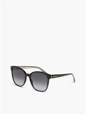 Tommy Hilfiger Square Frame Acetate Sunglasses - Black