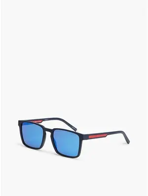 Tommy Hilfiger Square Frame Sports Sunglasses - Blue