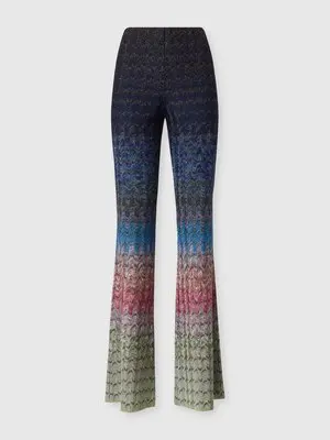 Missoni Dégradé Viscose Lamé Flare Trousers - Multicoloured