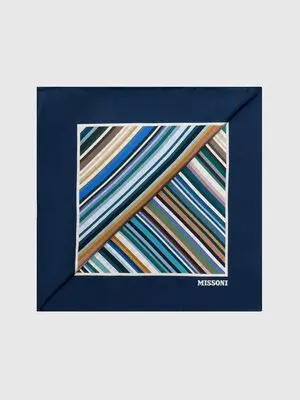 Missoni Pure Silk Striped Scarf - Multicoloured
