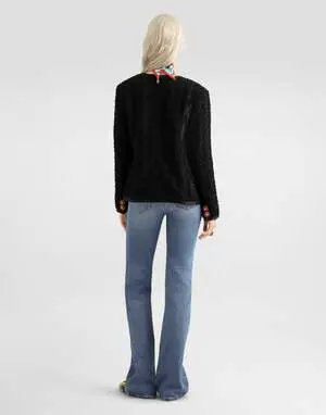 Dolce & Gabbana Multi-colored Flared Denim Trousers