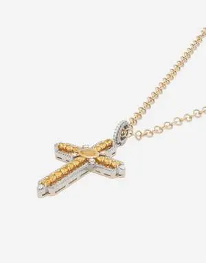 Dolce & Gabbana 18 K Gold Cross Pendant Necklace