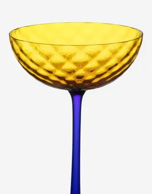 Dolce & Gabbana Hand-blown Murano Champagne Glass With Balloton Pattern