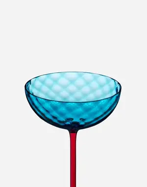 Dolce & Gabbana Hand-blown Murano Champagne Glass With Balloton Pattern