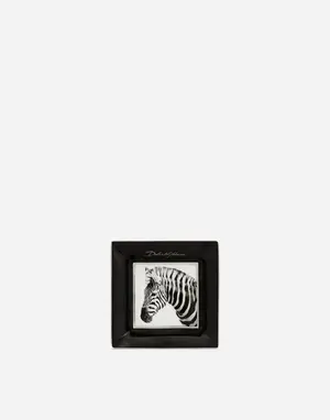 Dolce & Gabbana Set Of 3 Porcelain Trinket Trays With Zebra Motif