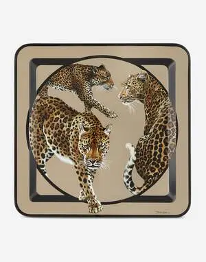 Dolce & Gabbana Wooden Tray Large - Multicolor