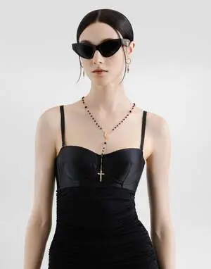 Dolce & Gabbana Short Organzine Corset Dress With Draping