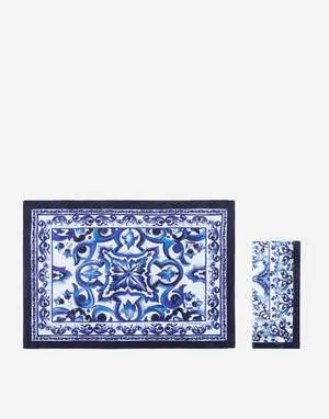 Dolce & Gabbana Set Linen Placemat And Napkin - Multicolor
