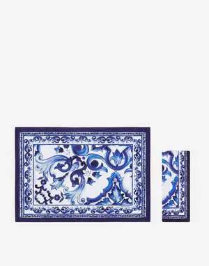 Dolce & Gabbana Set Linen Placemat And Napkin