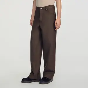 Sandro Straight-leg 5-pocket Trousers - Caramel