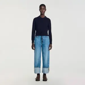 Sandro Pointelle Knit Cardigan