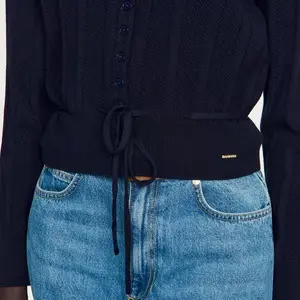 Sandro Pointelle Knit Cardigan