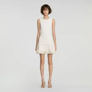 Sandro Floral Knit Mini Dress