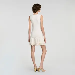 Sandro Floral Knit Mini Dress