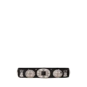 Ralph Lauren Cast Concho Leather Belt