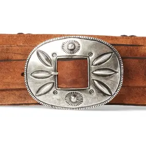 Ralph Lauren Cast Concho Leather Belt - Brown