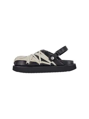 Rick Owens Mules "padded Megalace Platform