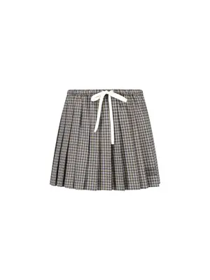 Miu Miu Mini Tartan Skirt